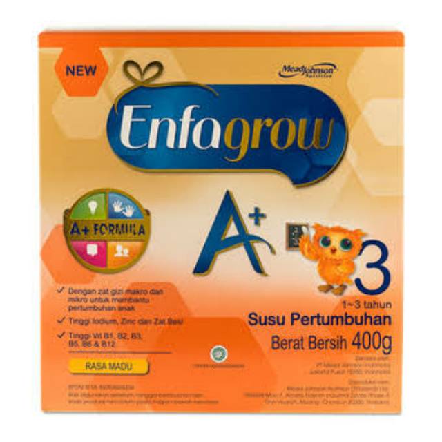 Jual ENFAGROW A+ 3 MADU 400gr box | Shopee Indonesia