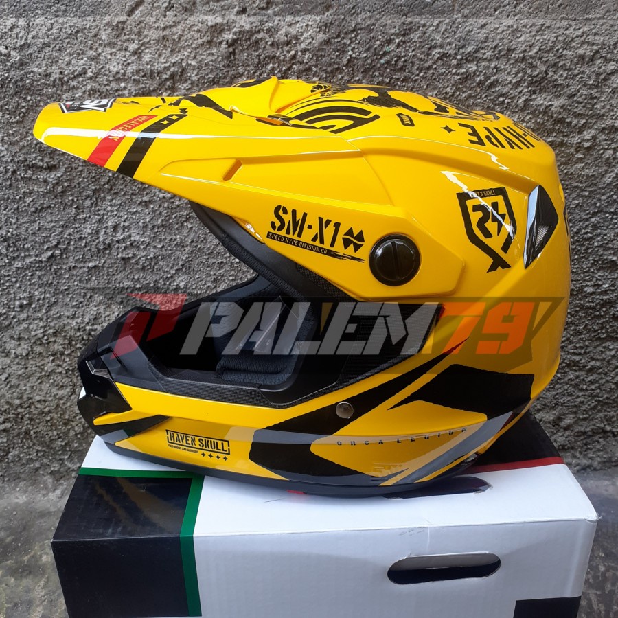 Jual Helm RSV Orca Esqueleto Kuning Size L Trail Helmet Yellow Cross ...