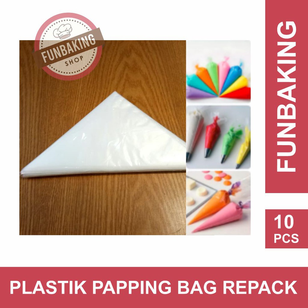 Jual FunBaking - PLASTIK SEGITIGA 10LBR / PAPPING BAG / PIPING BAG ...