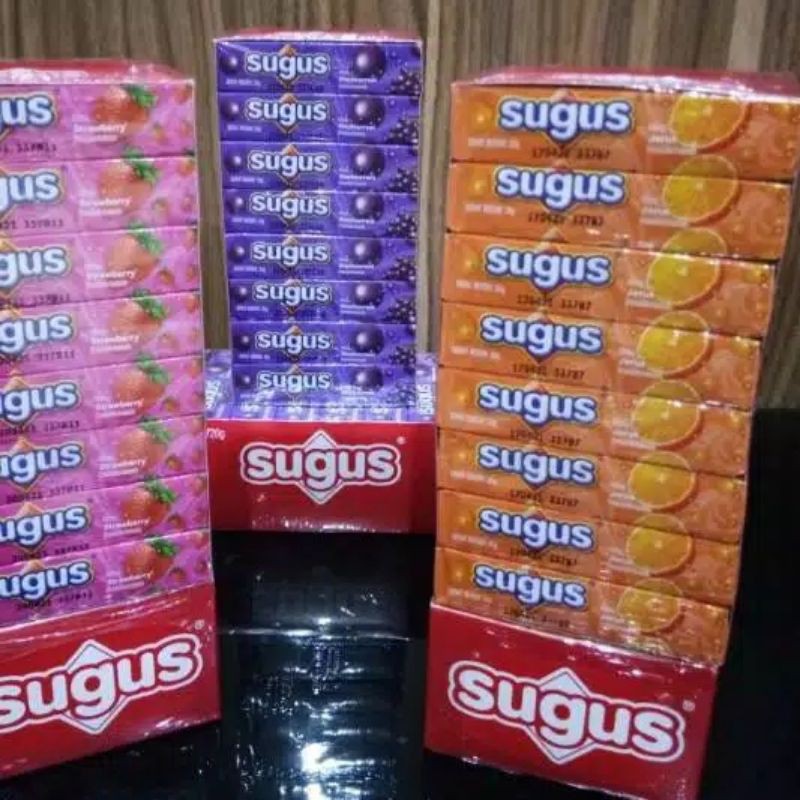 Jual sugus stik/permen sugus/ sugus blackurent/ sugus Orange/sugus ...