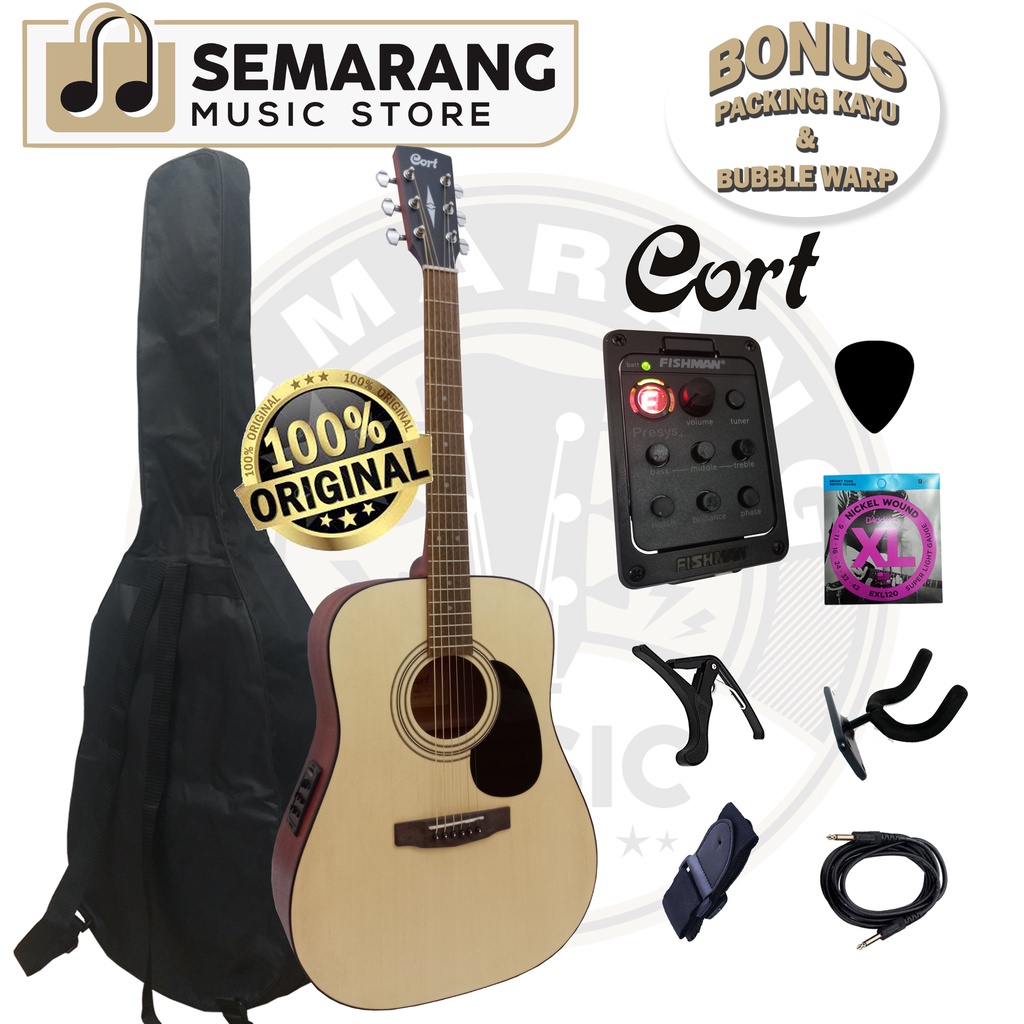 Jual ORIGINAL!!! Gitar Akustik Elektrik Cort AD810 OP Original Preamp Equalizer Tuner Fishman ...