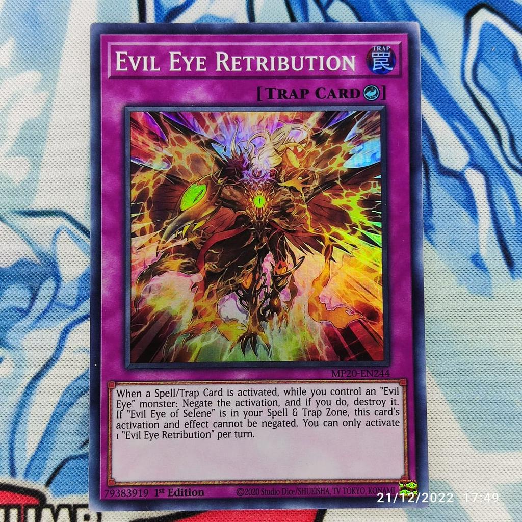 Jual yugioh evil eye retribution MP20 super rare 1st original | Shopee ...