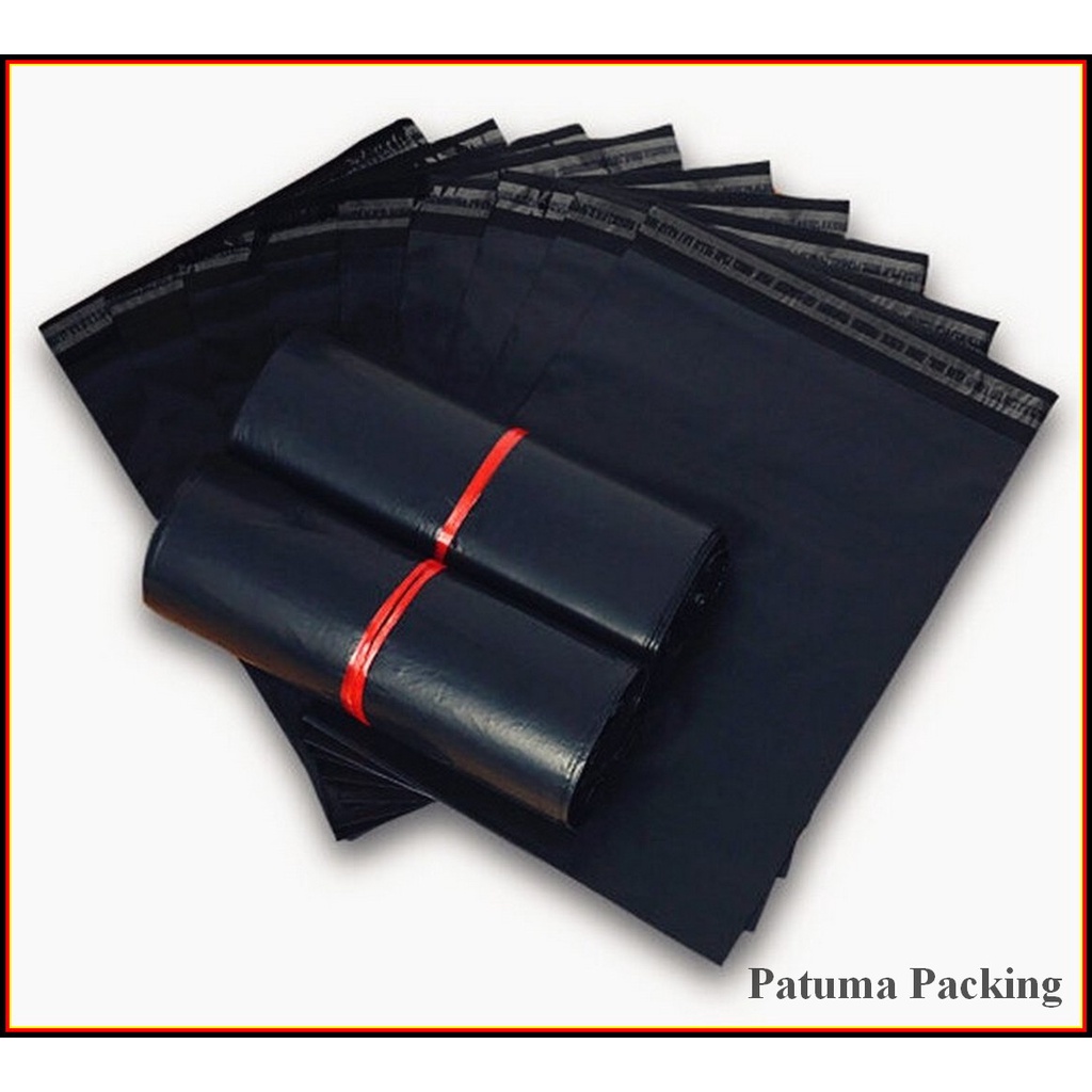 Jual Plastik Polymailer Hitam Polimer Packing Berperekat | Shopee Indonesia