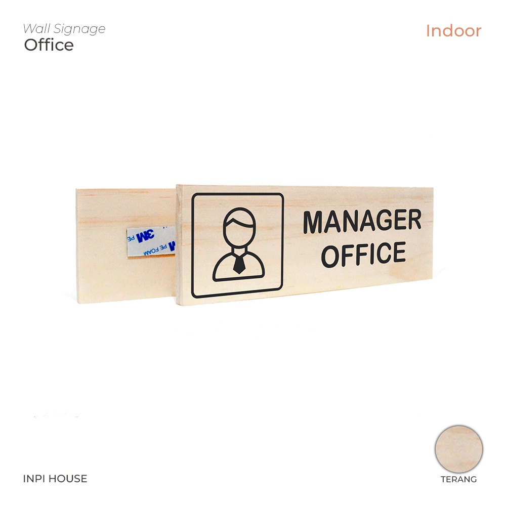 Jual manager office sign - papan tanda ruang manager - sign system ...