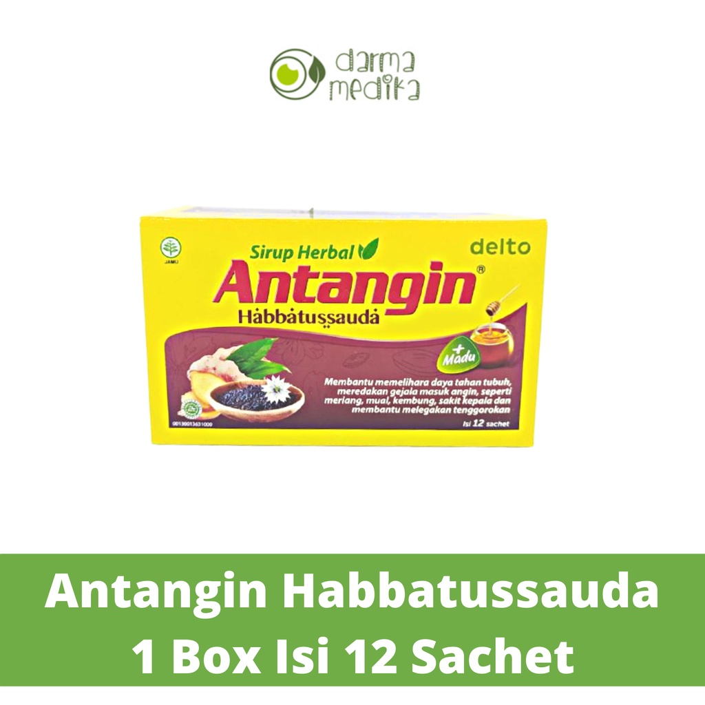 Jual Antangin Habbatussauda Sirup Herbal Box isi 12 sachet 12sachet ...