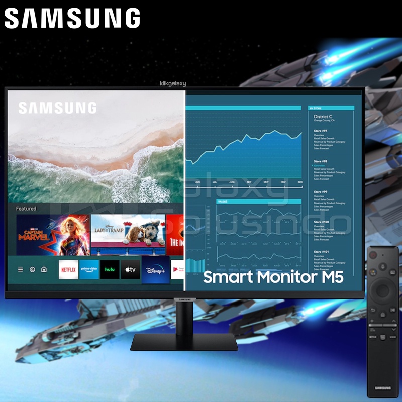 Jual Samsung S27AM500 27" M5 FHD IPS Smart Monitor - LS27AM500 | Shopee Indonesia