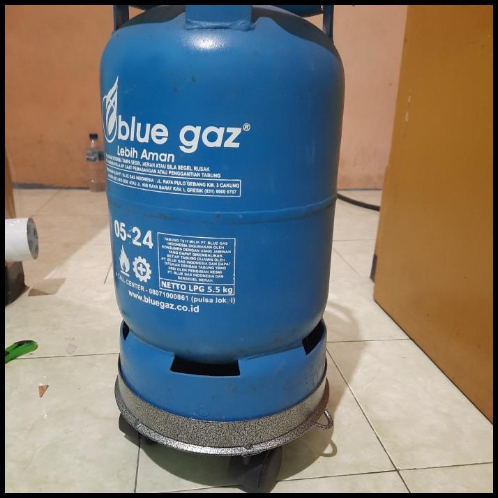 Jual Tatakan Tabung Blue Gaz Lpg 3Vkg Dan Bright Gaz 5.5 Kg Roda Tabung ...