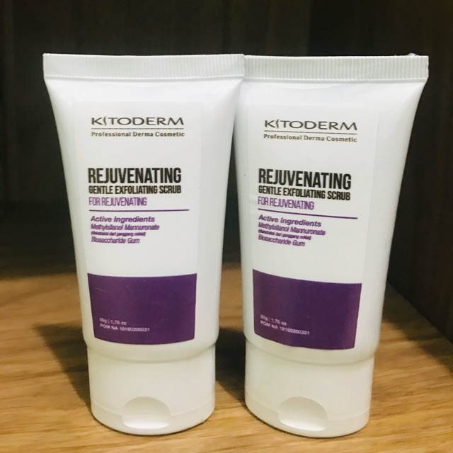 Jual kitoderm rejuvenating gentle exfoliating scrub | Shopee Indonesia