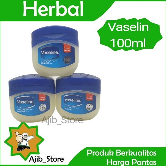Jual monggo] (ORIGINAL ARAB) VASELINE 100ml Vaselin Pure Petroleum ...