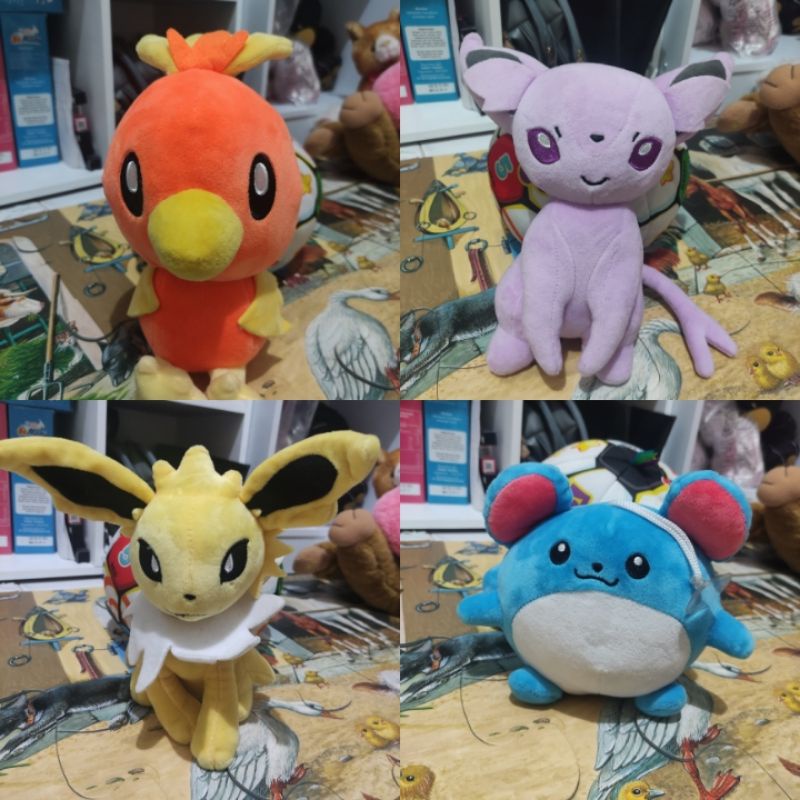 Jual Boneka pokemon bahan miniso impor Marill, Jolteon, Espeon ...