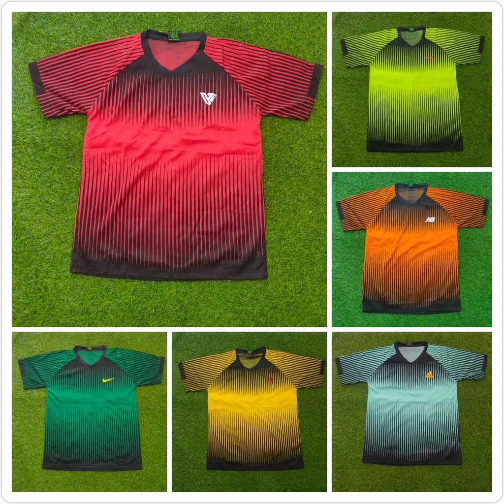 Jual jersey kaos baju bola atasan polos lari futsal voli badminton bestseller | Shopee Indonesia