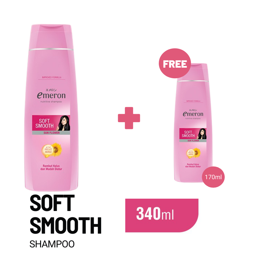 Jual Emeron Shampoo Soft Smooth Botol 340 mL Indonesia|Shopee Indonesia