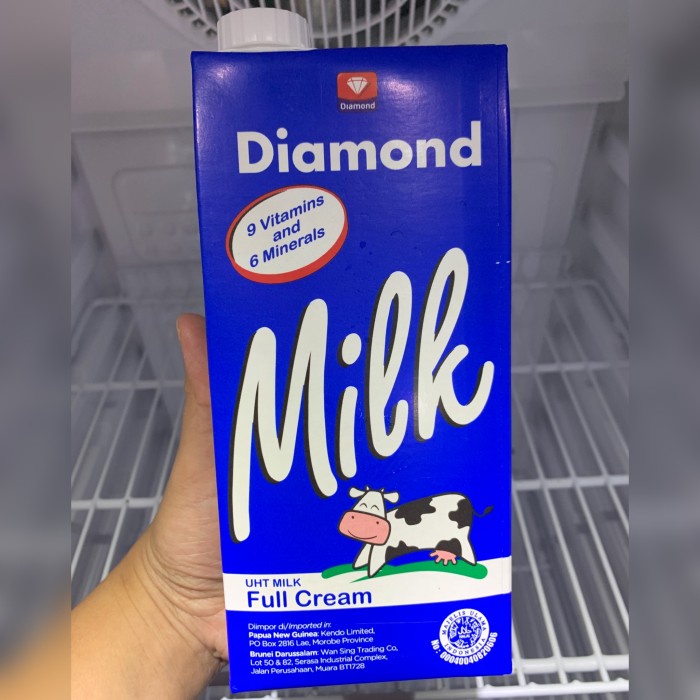 Jual SUSU UHT DIAMOND 1 LITER FULL CREAM ( SATUAN ) | Shopee Indonesia