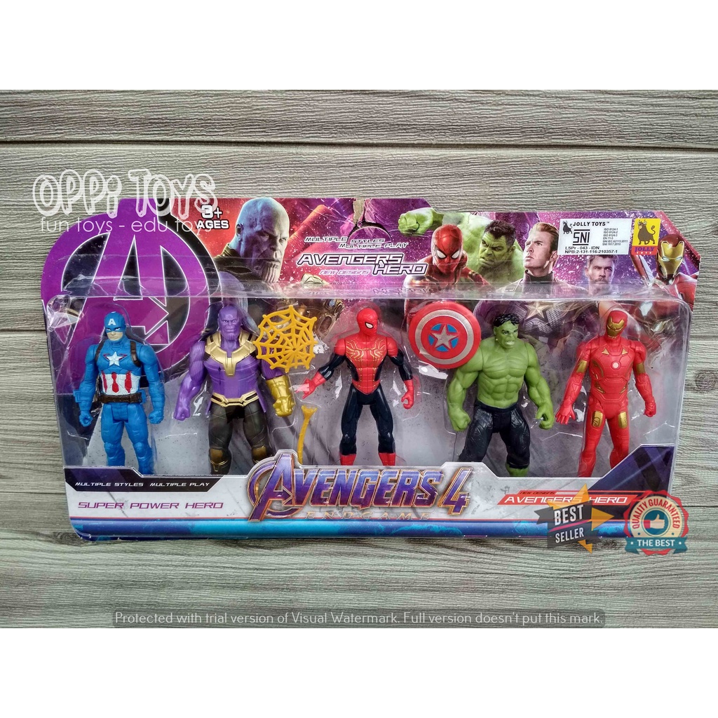 Jual Mainan Figure Robot Avenger 4-Mainan Superhero Marvel Avengers 5 ...