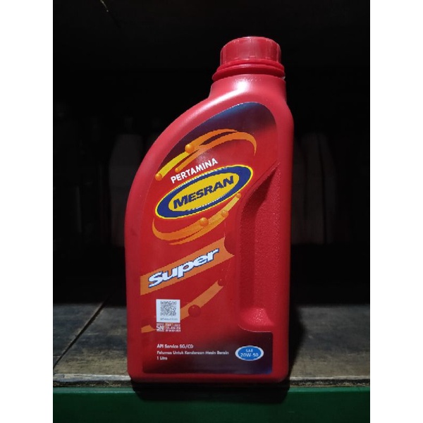 Jual OLI PERTAMINA MESRAN SUPER 0.8L & 1L SAE 20W-50 800ML & 1 LITER ...