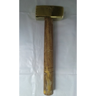 Jual MTC palu kuningan gagang kayu (brass hammer with wood handle) 2 kg ...