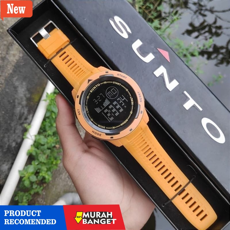 Jual jam digital pria terbaik- Jam Tangan Pria SUNTO NORTH EDGE Digital Strab Rubber Tahan AIR ...
