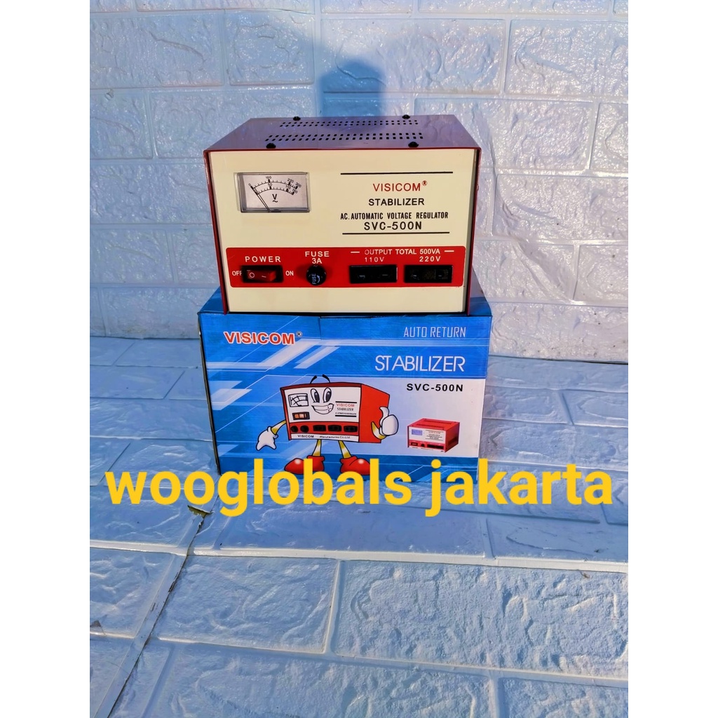 Jual STABILIZER VISICOM SVC-500 STABILIZER 500W 500 WAT STABILIZER ...