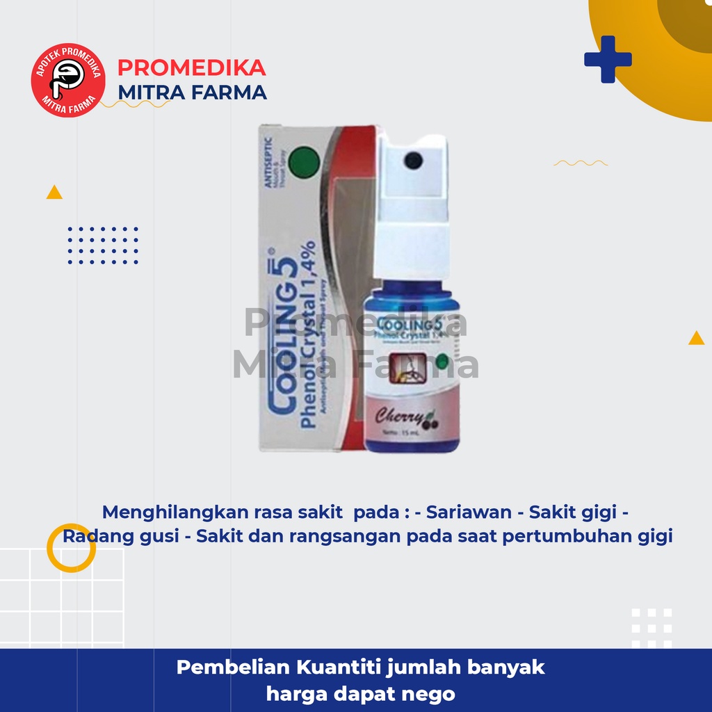 Jual Cooling 5 Spray / Botol / Obat Semprot Mulut / Sakit Gigi ...
