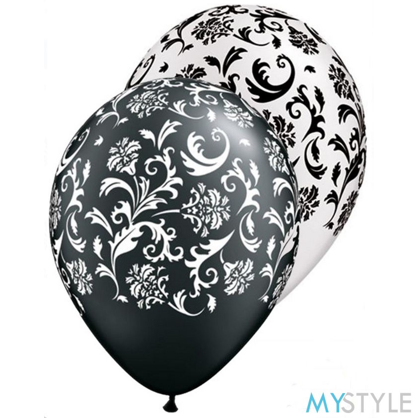 Jual BALON LATEX MOTIF BUNGA VINTAGE MIN 10 PC BALON LATEX MOTIF BATIK ...