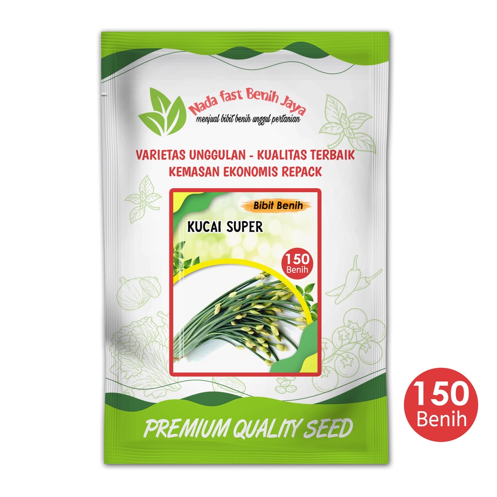 Jual Benih kucai super 150 biji bibit sayuran original kemasan pabrik ...