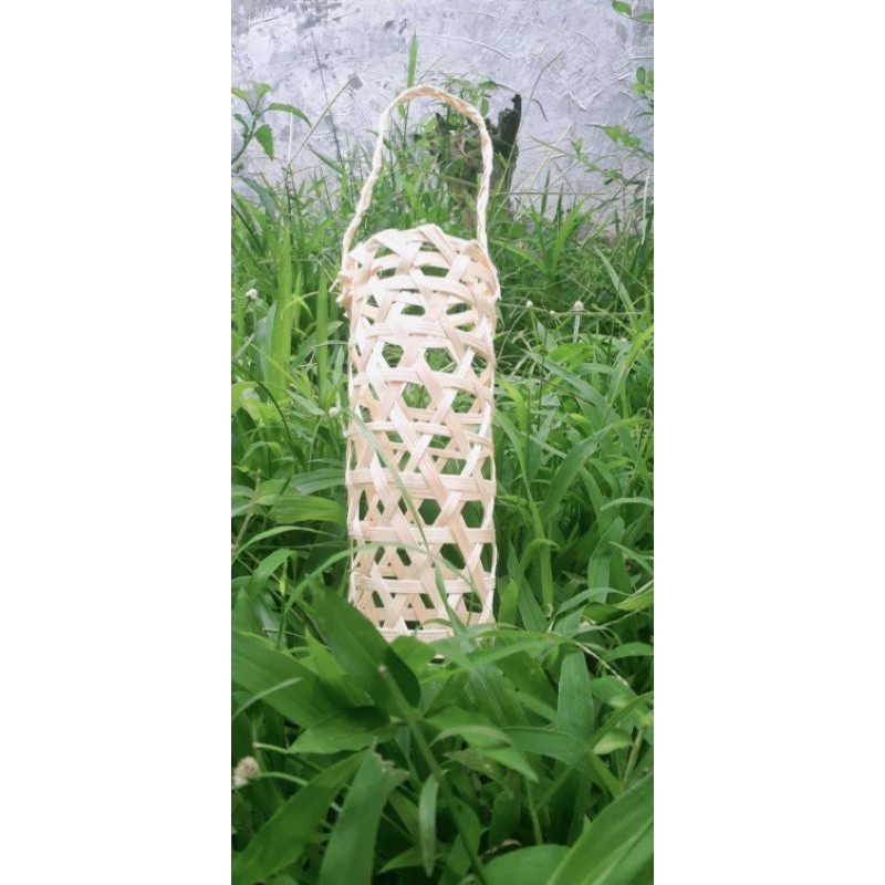 Jual Anyaman Bambu Botol Marjan keranjang botol bambu botol bambu ...