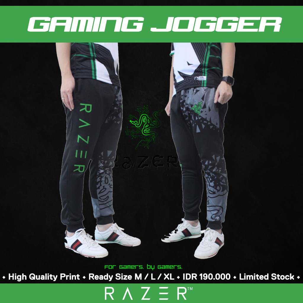 Razer Gaming Jogger Pants | Shopee Indonesia