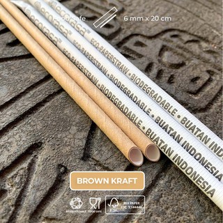 Jual Sedotan kertas 4ply ecorasa Biodegradable & FSC ECO-PAPERSTRAW ...