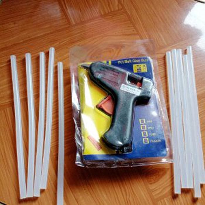 Jual Pistol Lem Tembak KECIL 20 Watt - Hot Melt Glue Gun | Shopee Indonesia