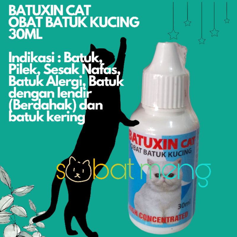 Jual BATUXIN OBAT BATUK KUCING 30ml | Shopee Indonesia
