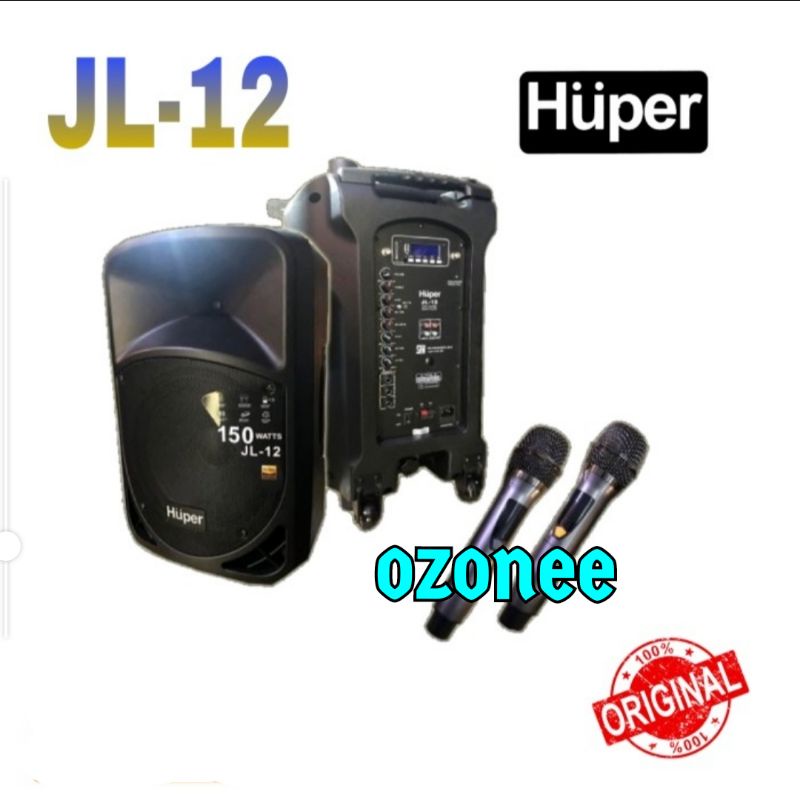 Jual SPEAKER PORTABLE WIRELESS HUPER JL 12 150WATT ORIGINAL 12 INCH ...