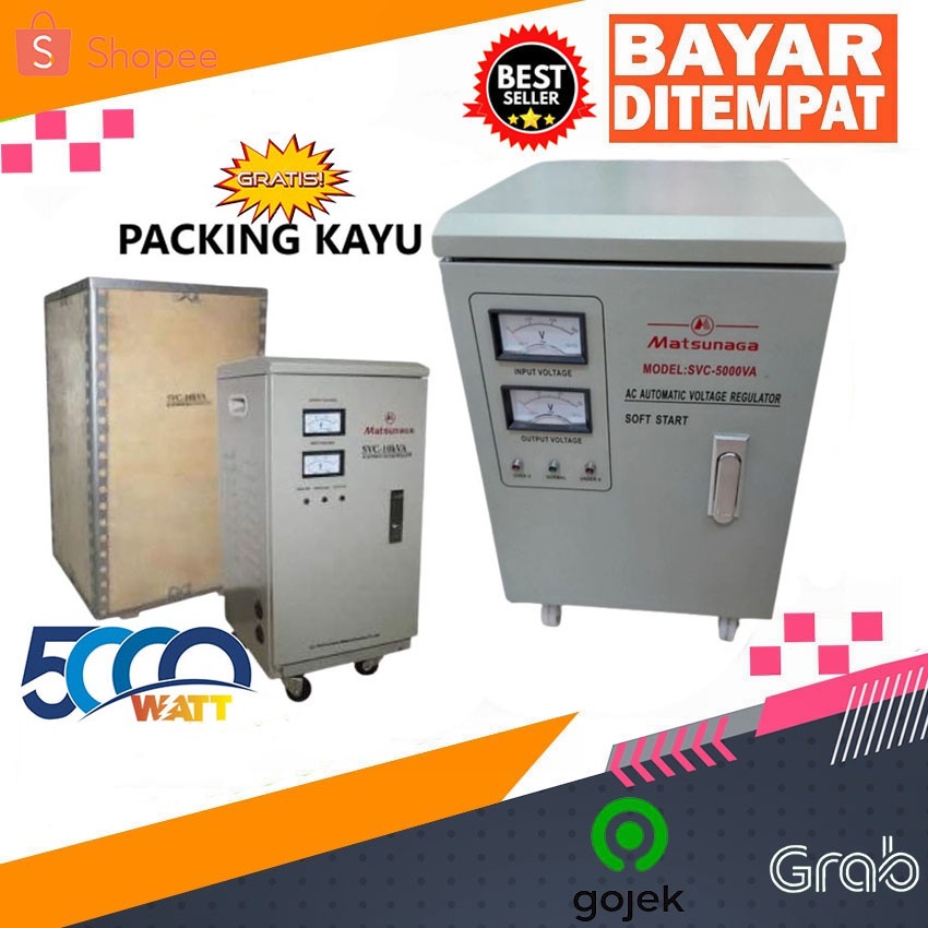 Jual Matsunaga Stavol Stabilizer 5000 Watt 5000W 5000 Wat Listrik ...