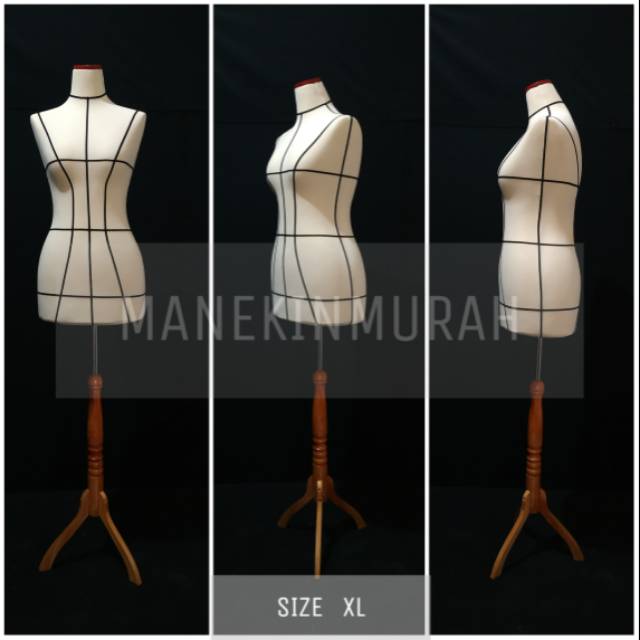 Jual Patung Manekin Jahit Pola Full Tusuk Wanita Cewek - Ukuran XL ...