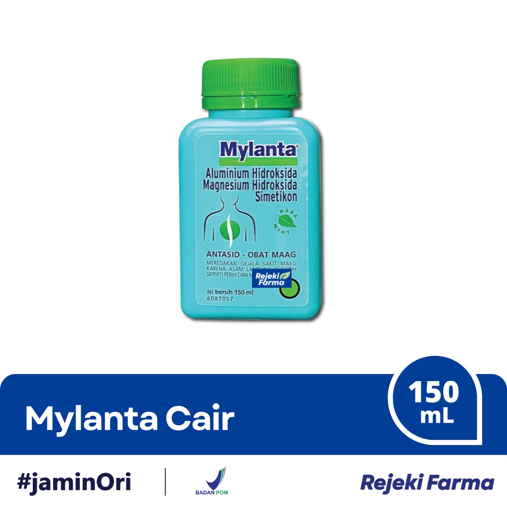 Jual Mylanta Antasid Liquid Rasa Mint Botol 150mL - Suspensi Obat Maag ...