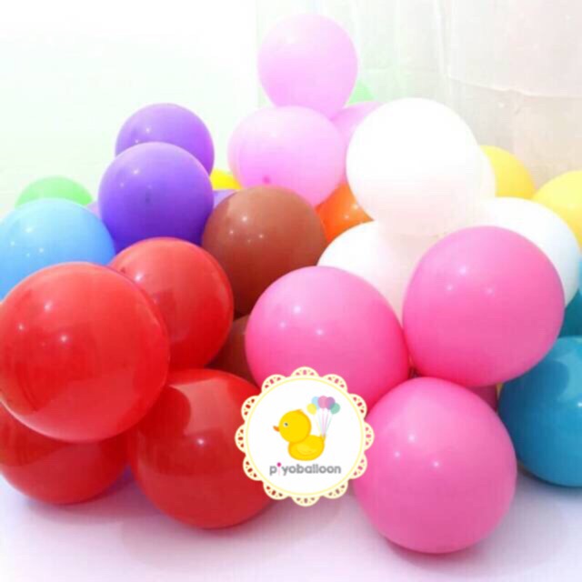 Jual Balon Doff Bulat 12 inch (ecer) | Shopee Indonesia