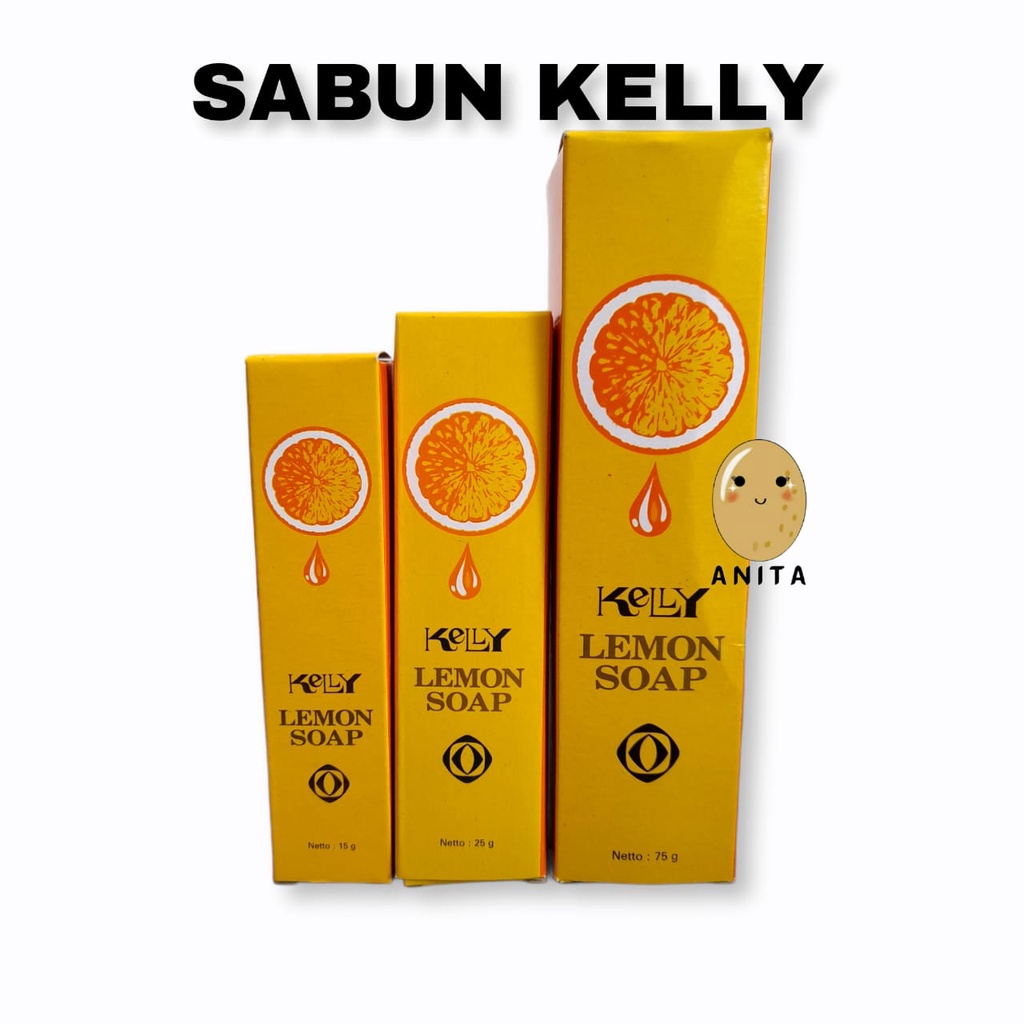 Jual KELLY LEMON SOAP 15 GR & 25 GR & 75 GR | SABUN WAJAH KELLY LEMON ...