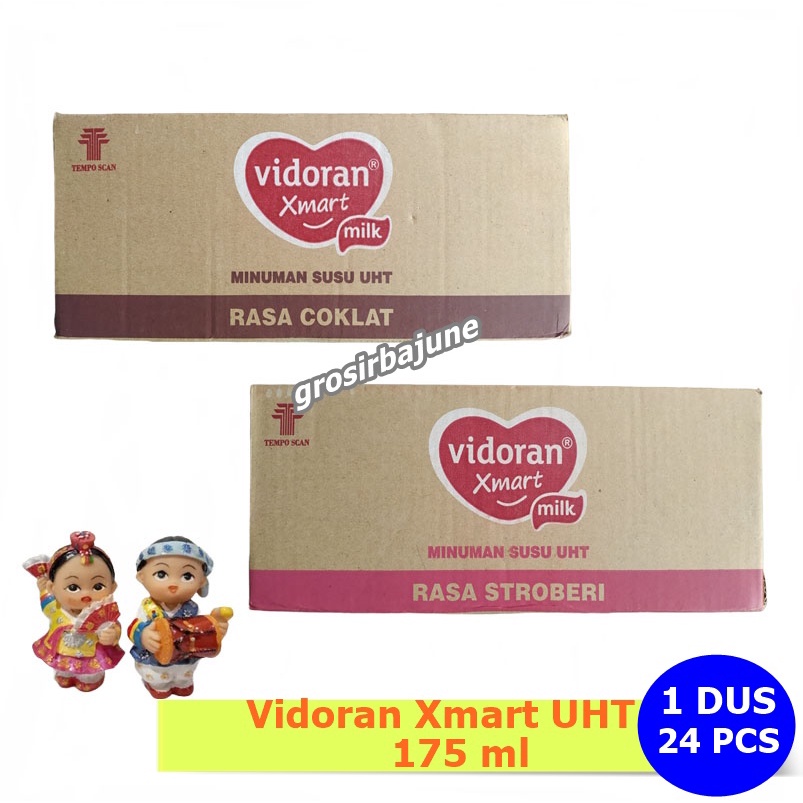 Jual VIDORAN XMART SUSU UHT 175 ml (24 pcs/Karton) | Shopee Indonesia