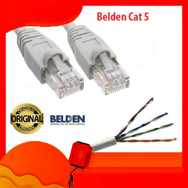 Jual Kabel LAN Belden 30 M UTP RJ45 Cat5E ORIGINAL 30 Meter Cat5 30m ...
