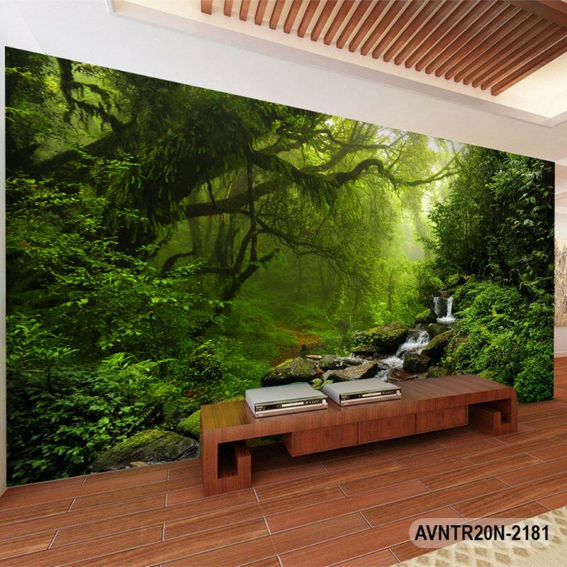Jual Wallpaper Custom 3D Wallpaper Pemandangan Hutan Wallpaper Hutan ...