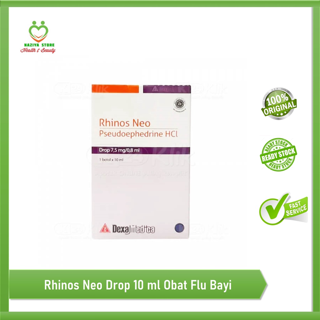 Jual Rhinos Neo Drop Obat Flu Bayi 10 ml Hidung tersumbat dan bersin ...