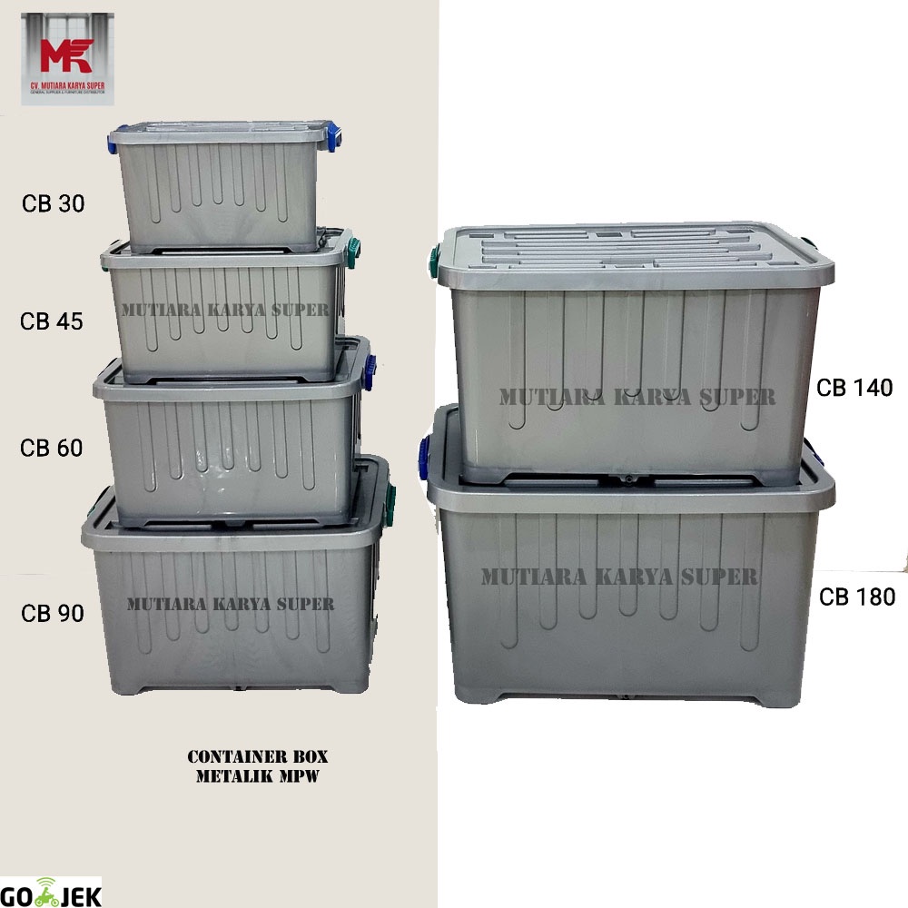 Jual Container Box | Container Box Abu abu | Kotak Penyimpanan | Shopee ...