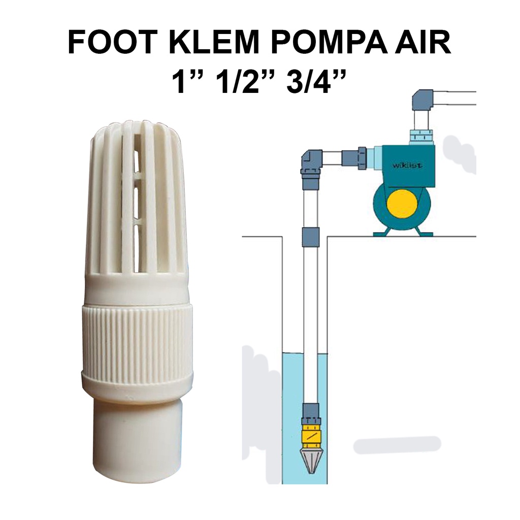 Jual Foot Klep Foot Valve Saringan Pompa Air Tandon Sumur Tusen Klep ...