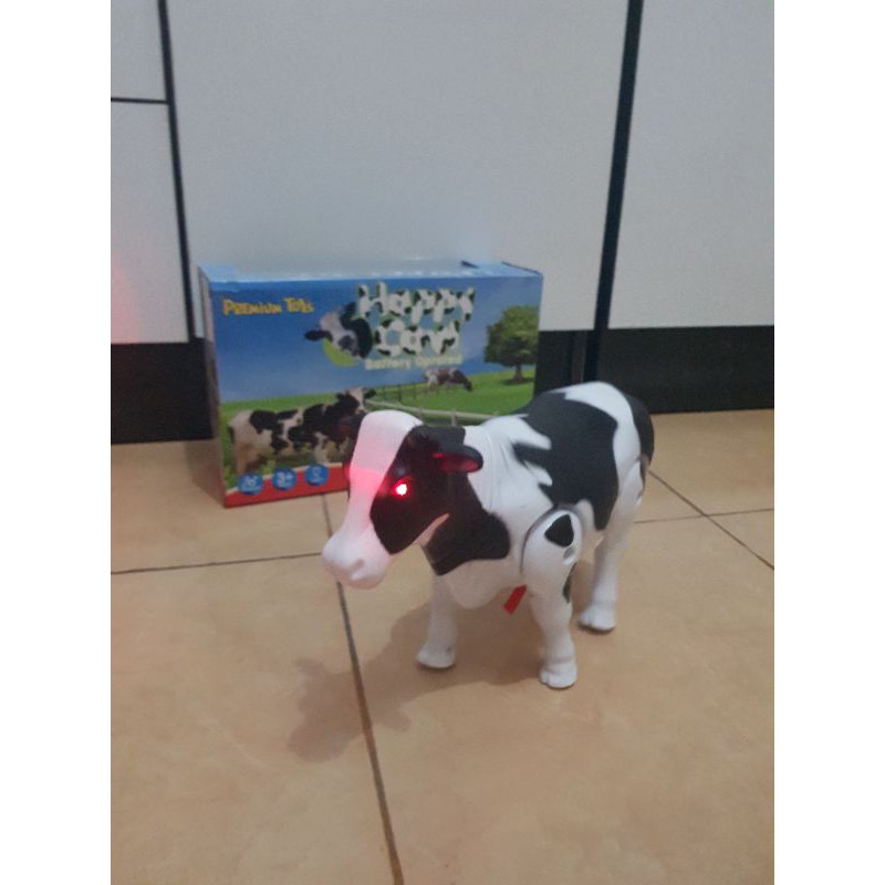 Jual Mainan hewan sapi berjalan bersuara light sound - mainan happy cow ...