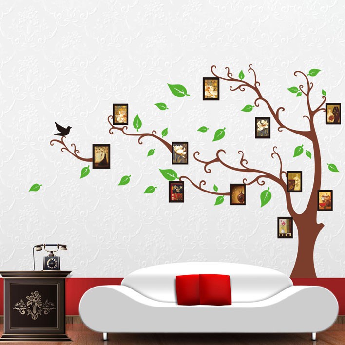 Jual Wall Stiker Pohon Wall Sticker Dinding Frame Foto Wallstiker Hiasan Ruang Tamu Wallsticker ...