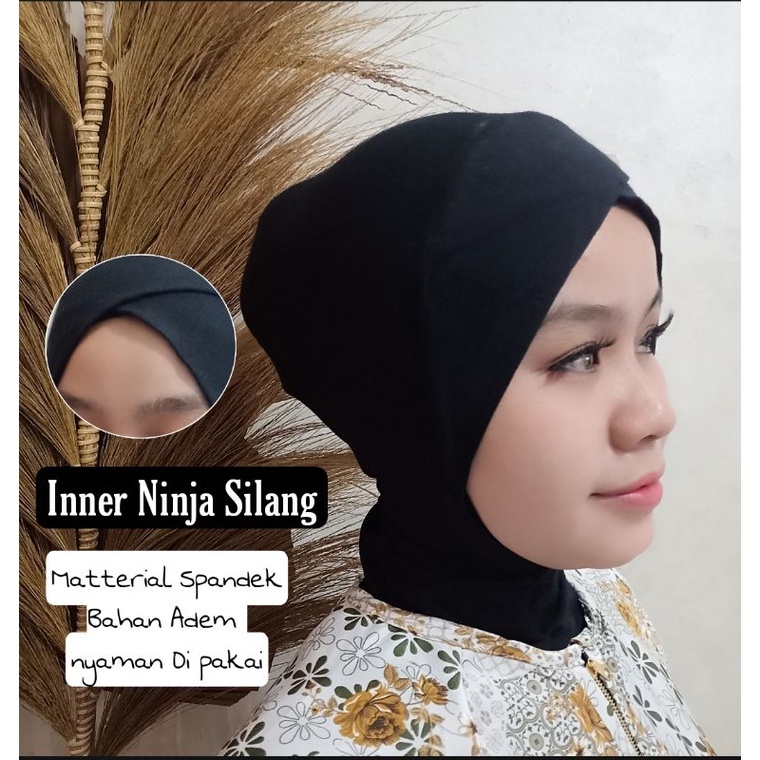 Jual Inner Dalaman Jilbab Ninja Silang Antem Spandek Premium (1kg=70pcs ...