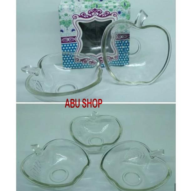 Jual Souvenir mangkok apel kemasan box tanpa sablon nama gratis kartu ...