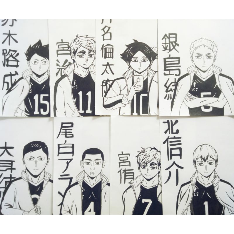 Poster gambaran anime HAIKYU!! INARIZAKI full team | Shopee Indonesia