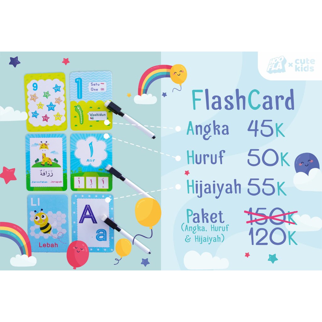 PRE-WRITING FLASH CARD : ANGKA, HURUF ALPHABET, DAN HIJAIYAH | Shopee ...