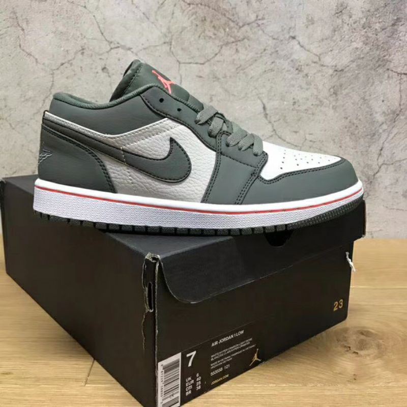Jual Nike Air Jordan 1 Low Military Green | Shopee Indonesia
