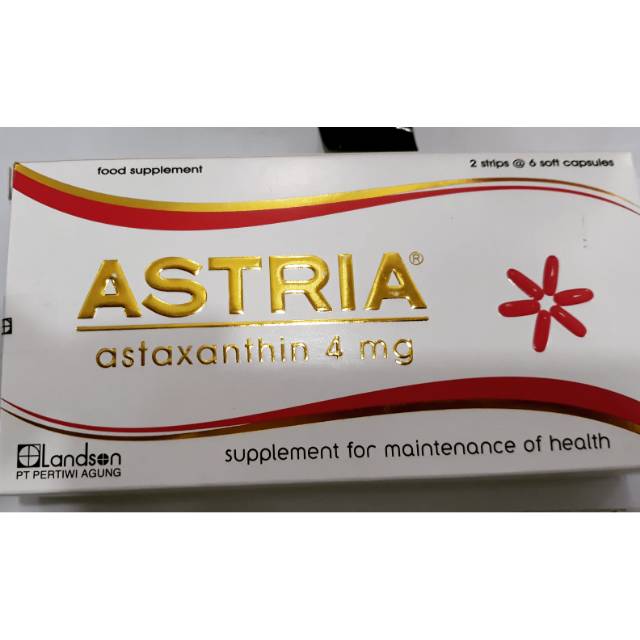 Jual Astria || Astaxanthin 4mg, daya tahan tubuh, imunitas | Shopee ...